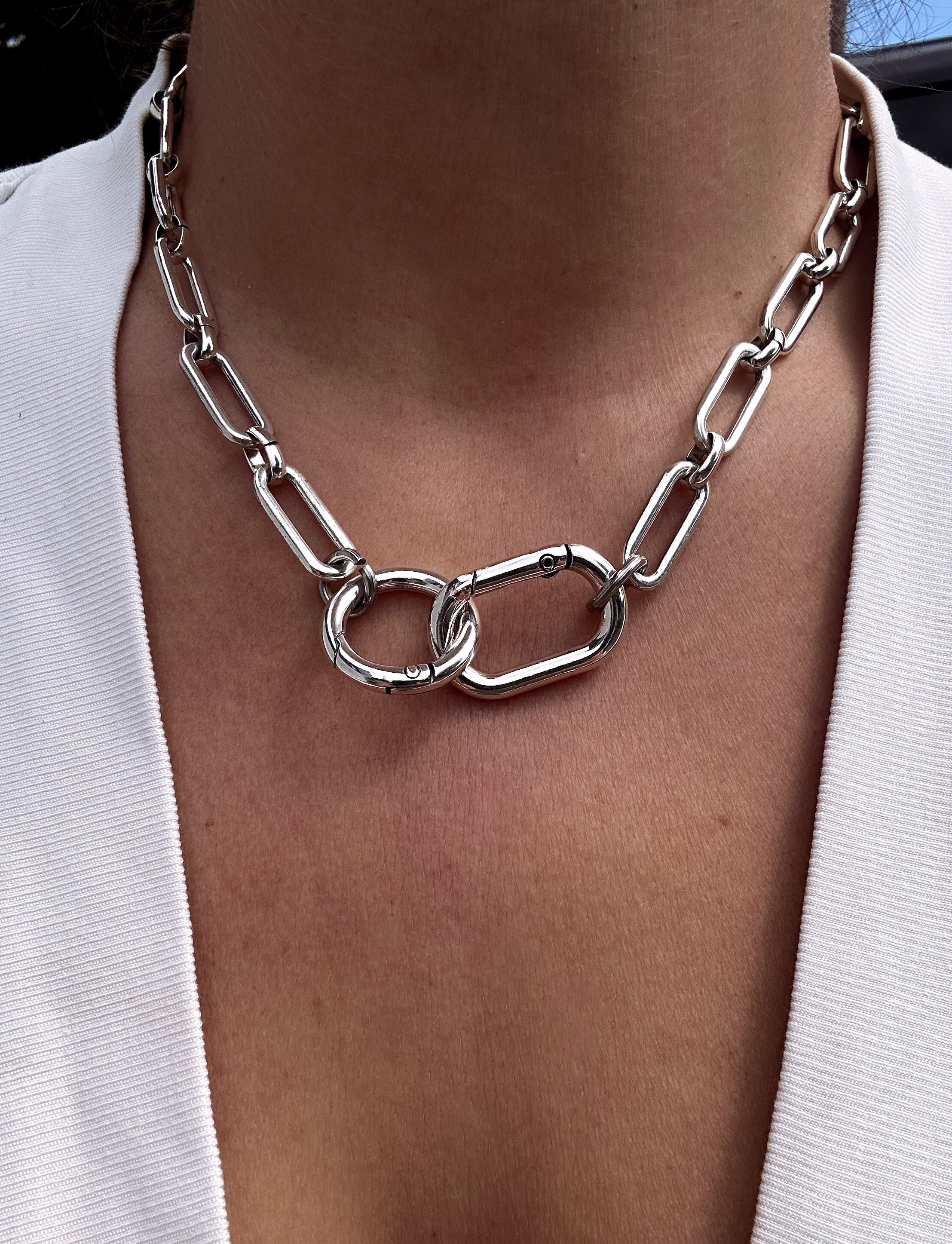 Double Clasp Chain Necklace